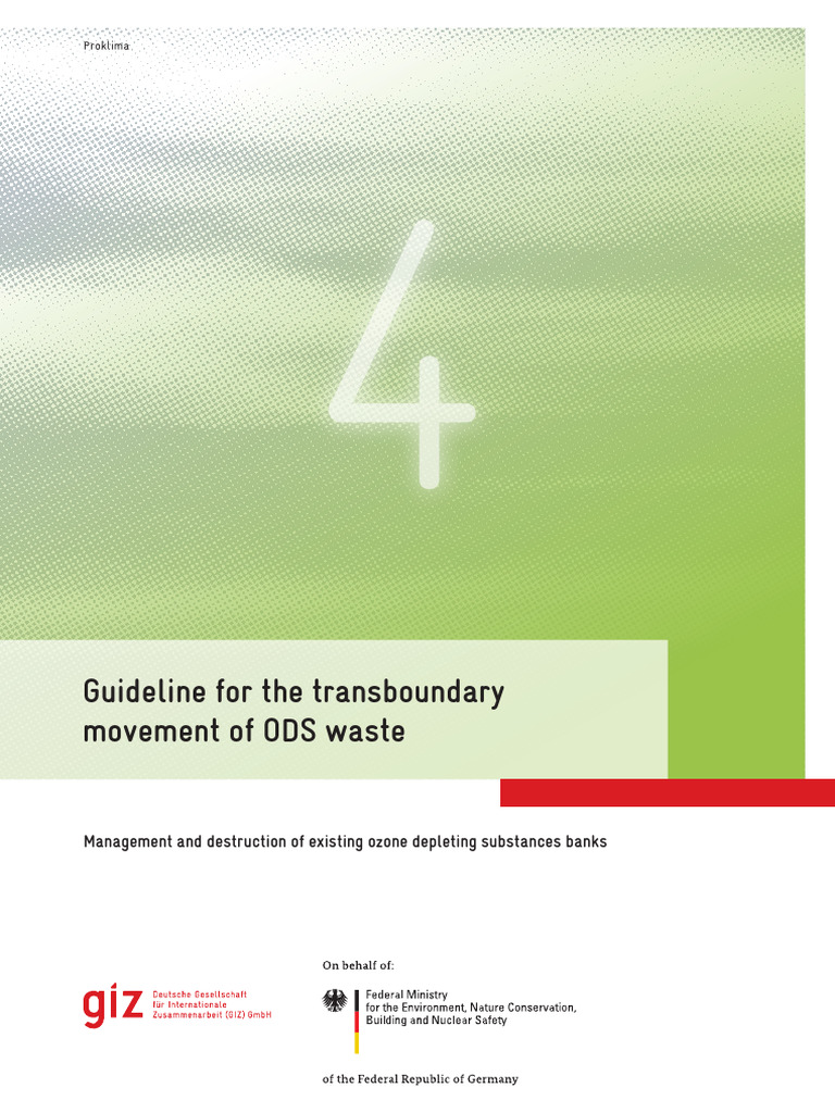 Giz2018 0367en No4 Guideline Ods Transboundary Movement | PDF | Waste ...