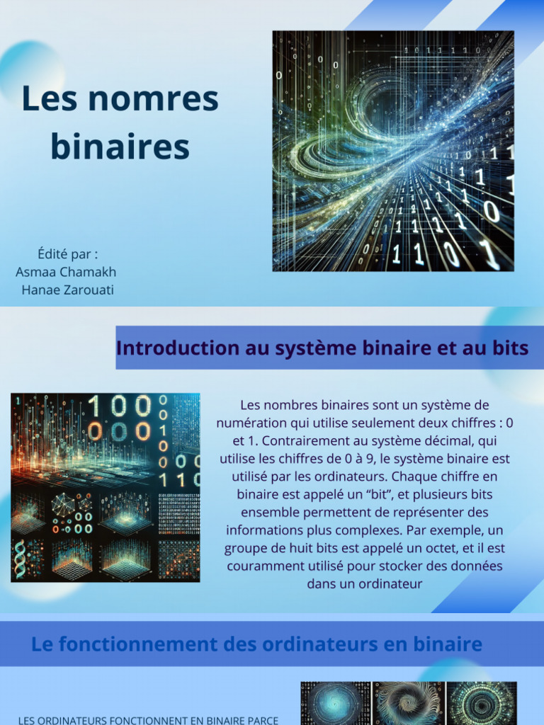 Les Nombres Binaires PDF | PDF