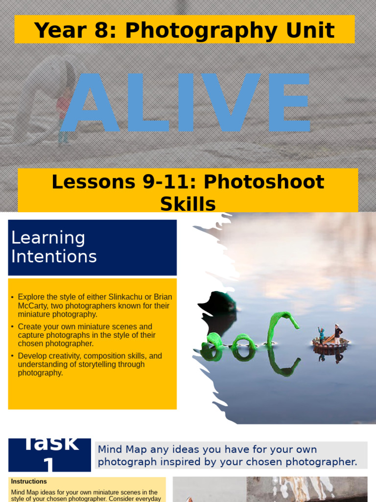 Miniature Photography Project Guide | PDF | Creativity | Storytelling