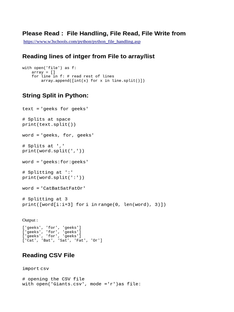 AssignIII PythonStudy | PDF