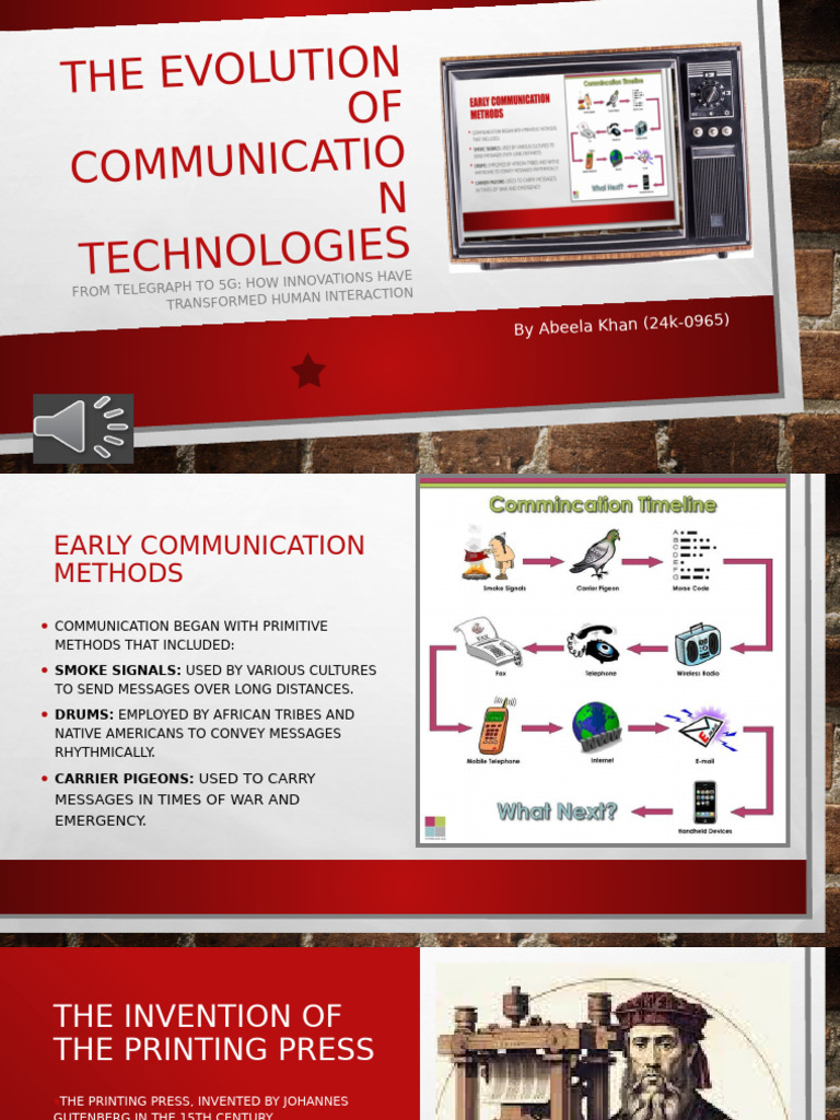 The Evolution of Communication Technologies(24k-0965) | PDF | Popular ...