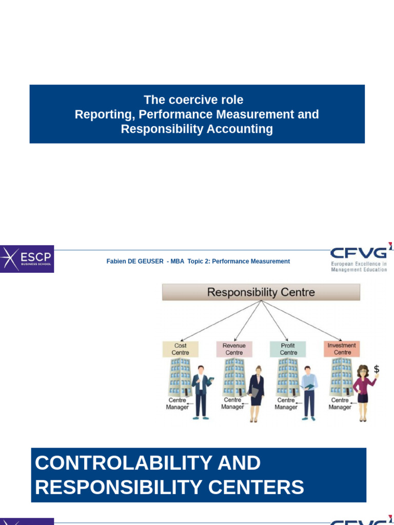 Performance Measurement and Responsibility Centers | PDF | Financial ...