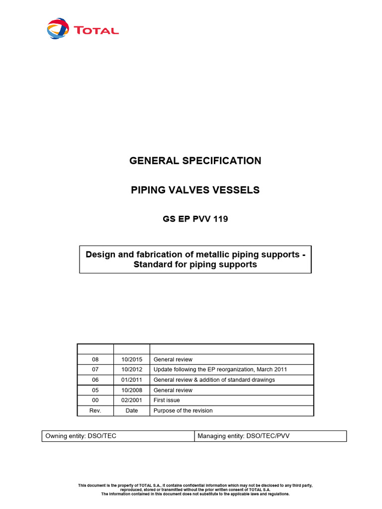 GS Ep PVV 119 en | PDF | Pipe (Fluid Conveyance) | Strength Of Materials