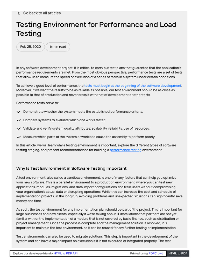 PFLB Us Blog Performance Testing Environment | PDF | Software ...