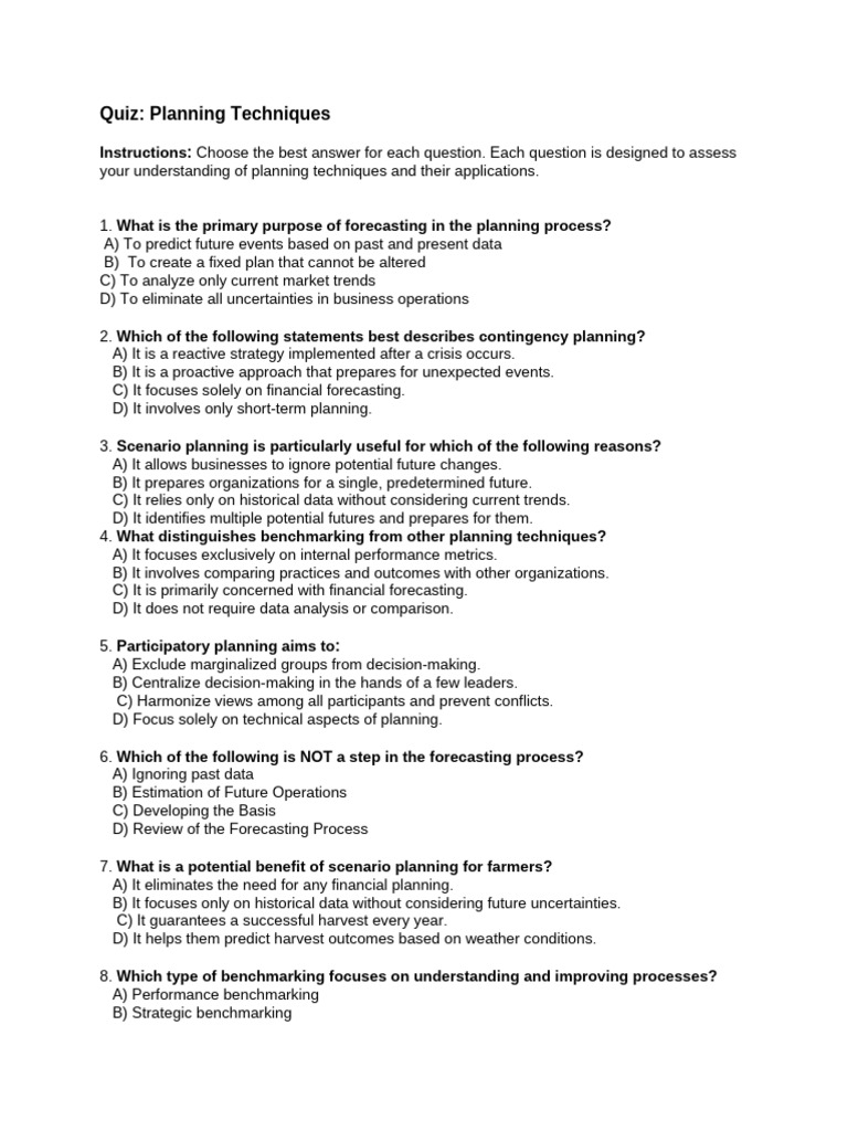 Activity in OM | PDF | Forecasting | Scenario Planning