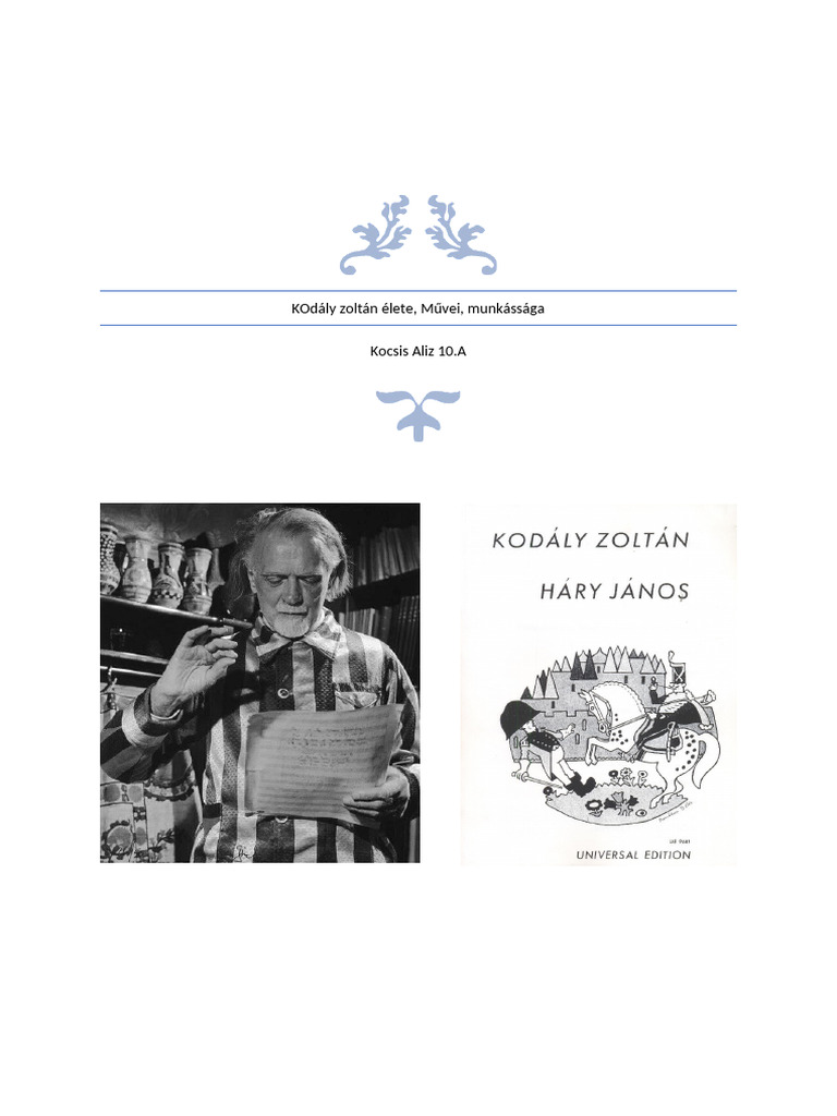 Kodály Zoltán | PDF
