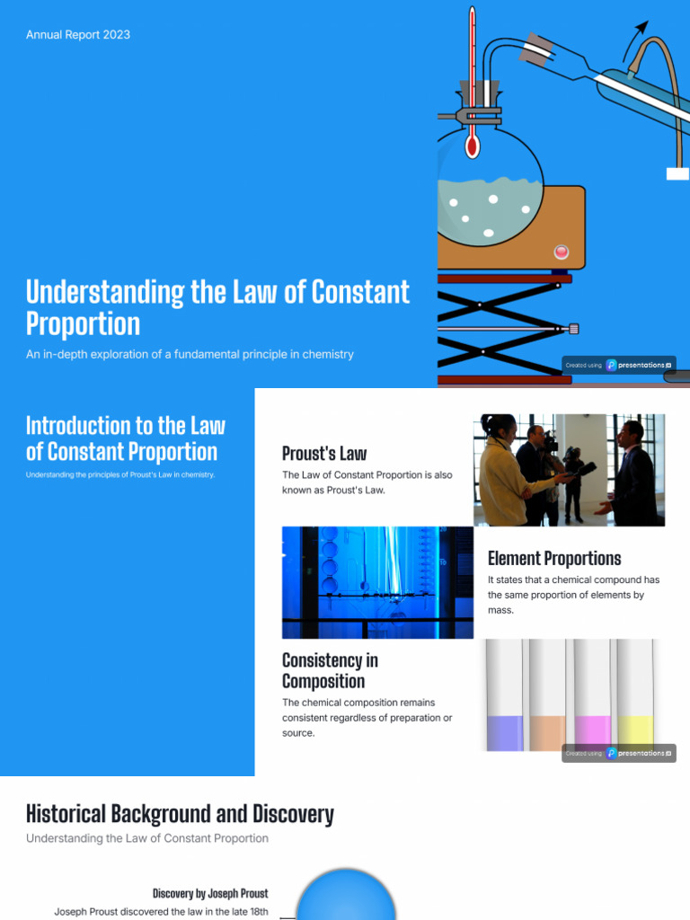 Analysis of The Law of Constant Proportion | PDF