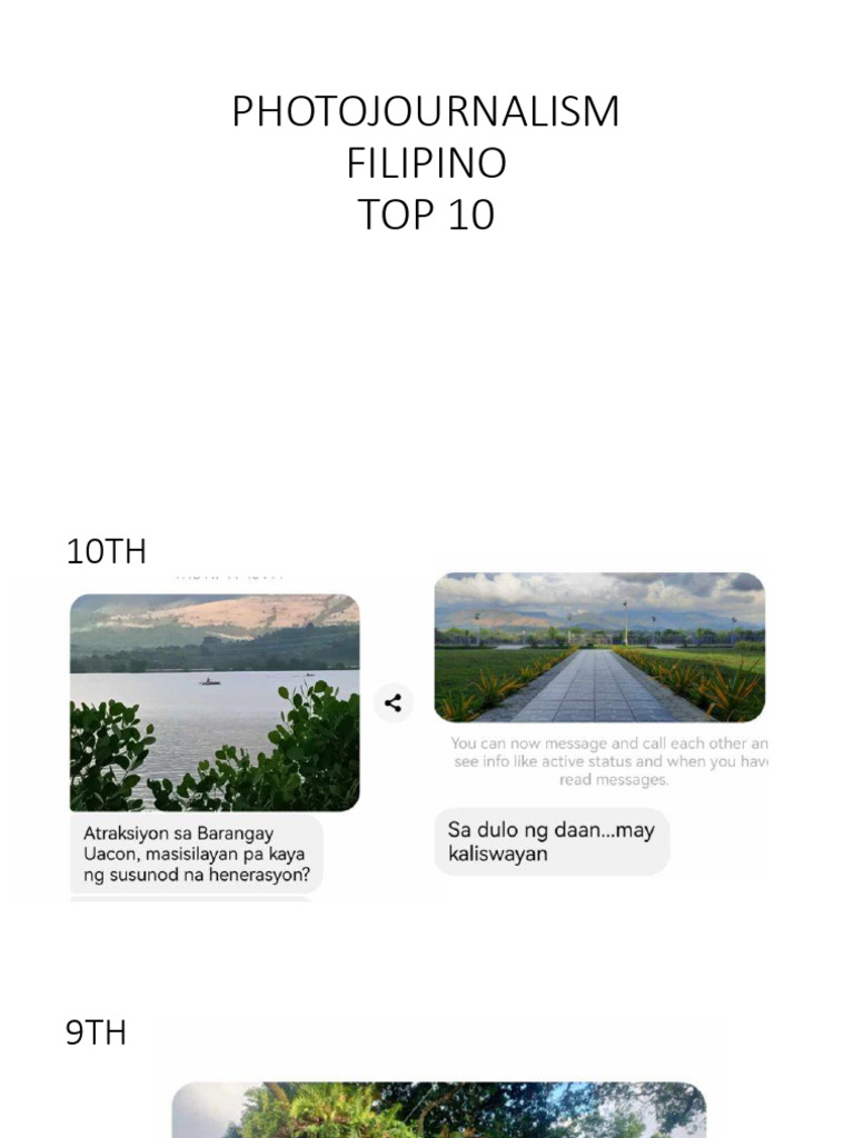 Photojournalism Filipino Top 10 | PDF