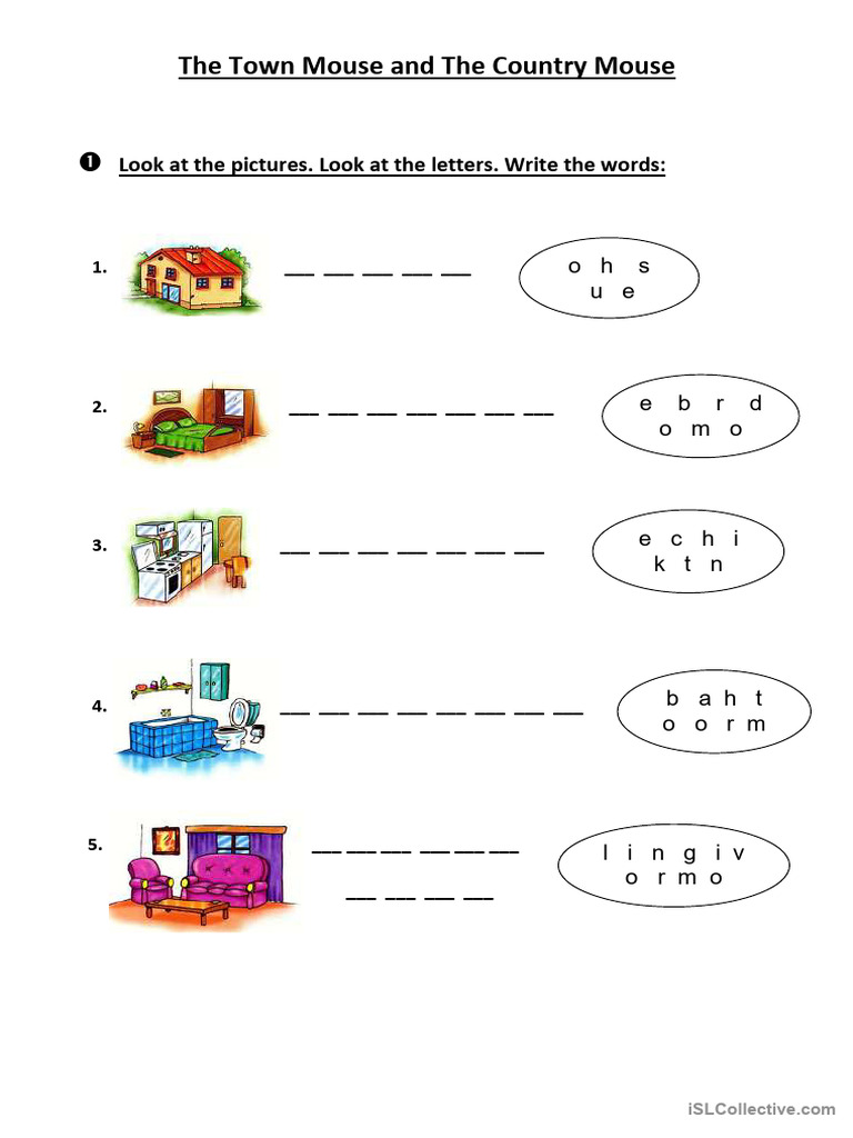 The Town Mouse and The Country Mouse | PDF