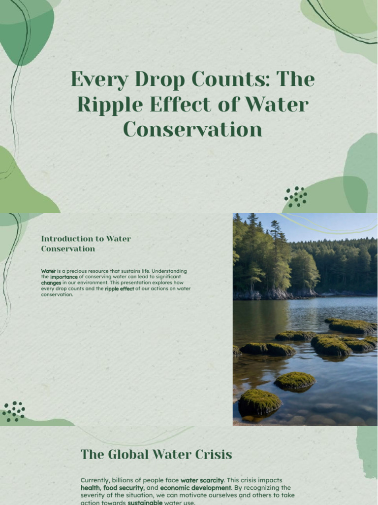 Slidesgo Every Drop Counts The Ripple Effect of Water Conservation ...