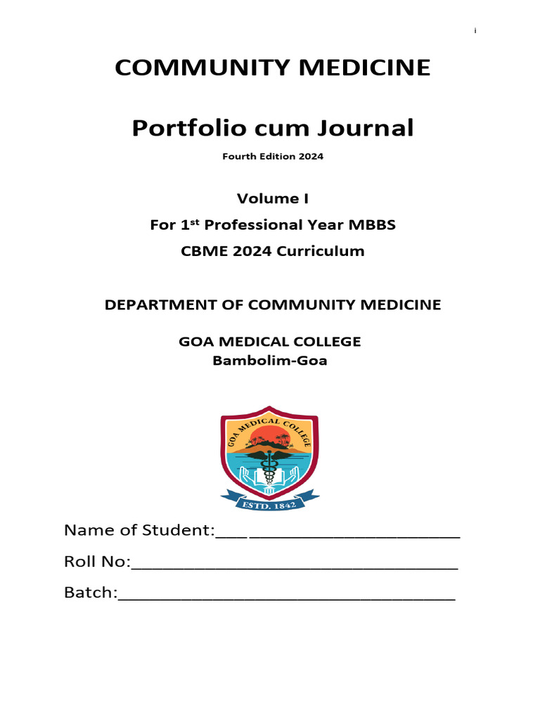 Community Medicine 1 | PDF | Hygiene | Socioeconomic Status