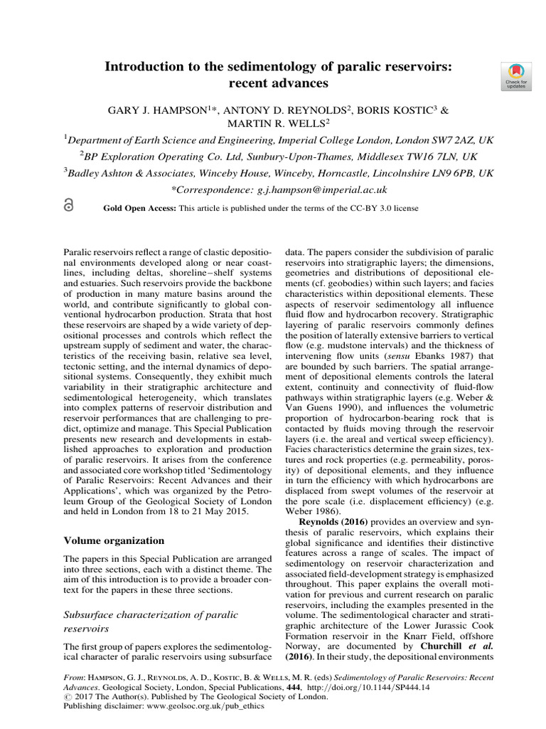 Introduction To The Sedimentology of Paralic Reser | PDF | River Delta ...