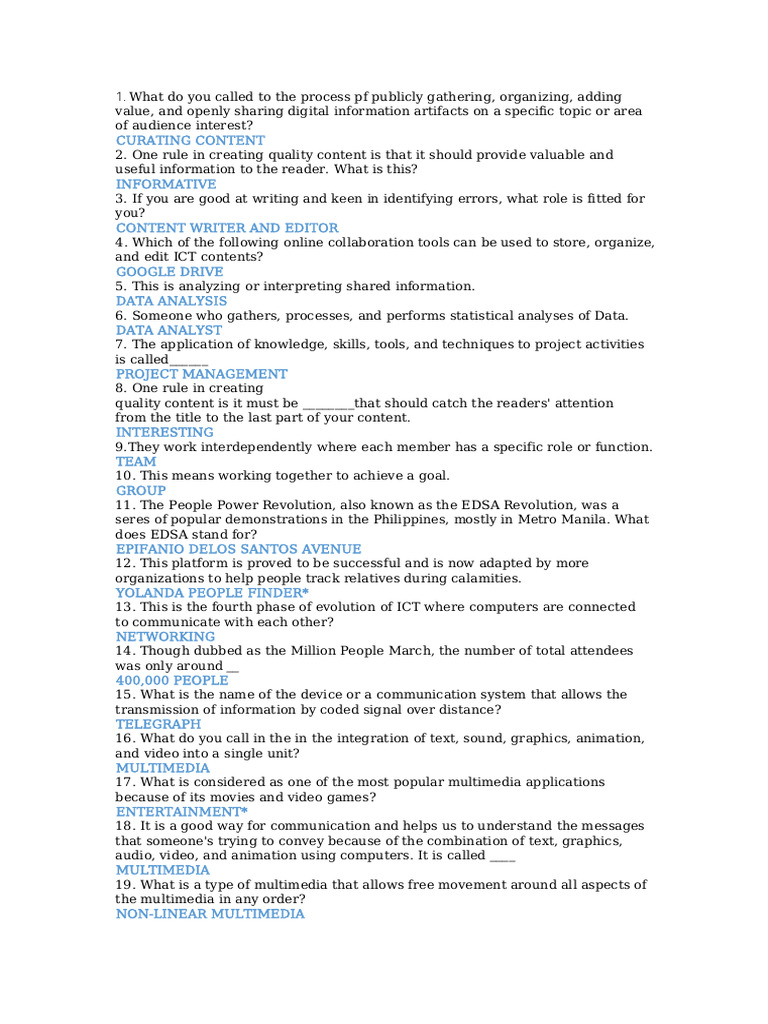 Reviewer in Ict | PDF | Multimedia | Communication