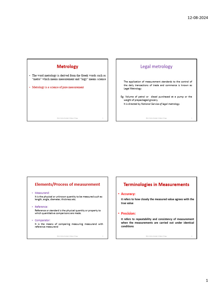 Module 4 Lecture 1 Pdf Measurement Accuracy And Precision 8666