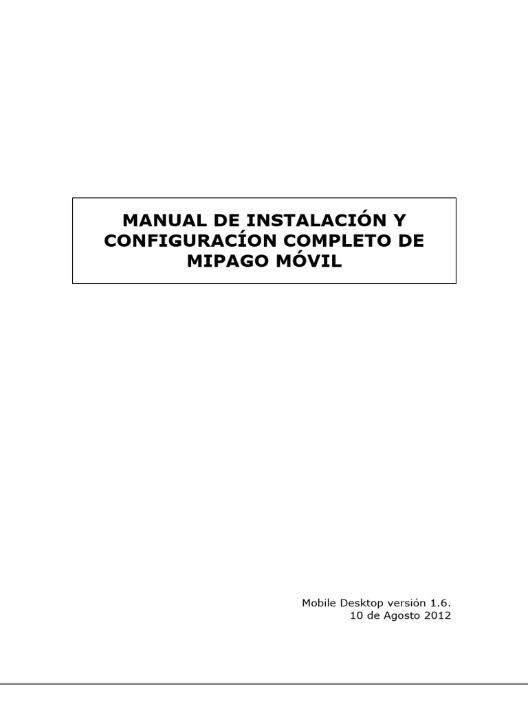 Manual Instalacion Completo PagoMovil | PDF | Bluetooth | Archivo de ...