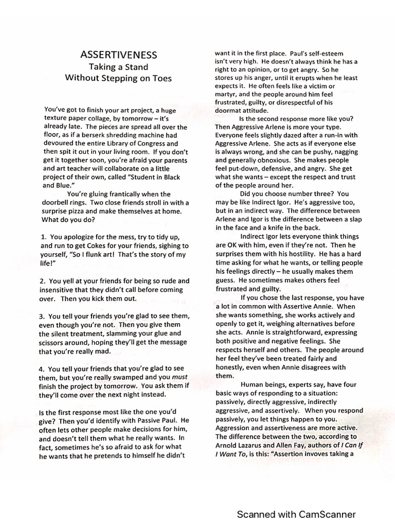Taking A Stand | PDF