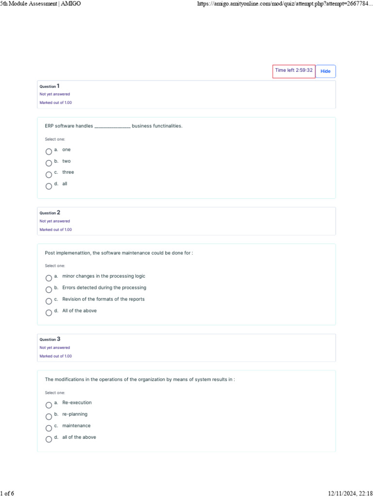 5th Module Assessment - AMIGO - pdf1 | PDF | Enterprise Resource ...