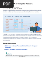 Slotted ALOHA Presentation | PDF