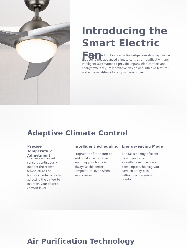 Smart Fan for Modern Homes | PDF | Efficient Energy Use