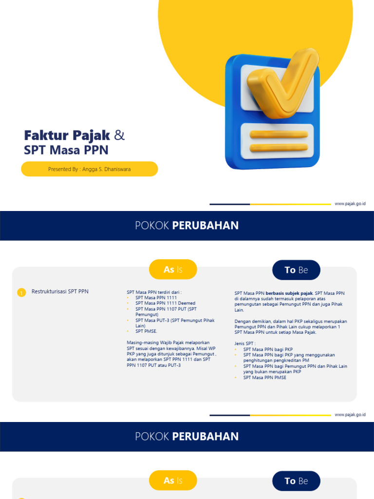 Faktur Pajak & SPT Masa PPN Terbaru | PDF