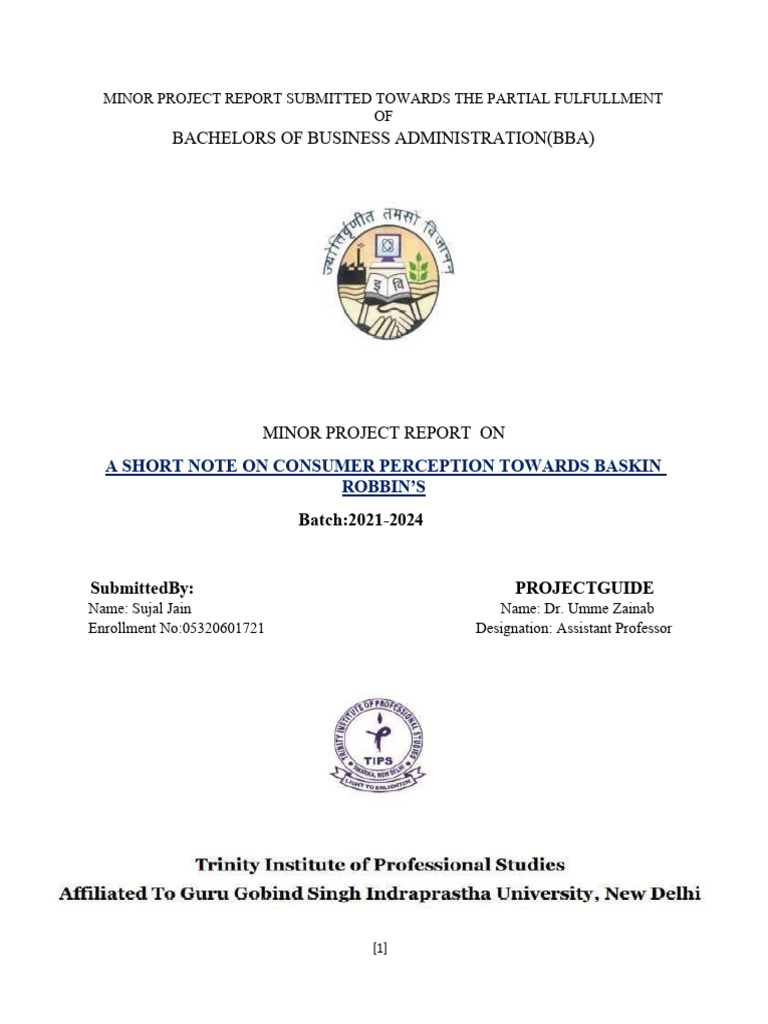 MINOR PROJECT BUSINESS | PDF