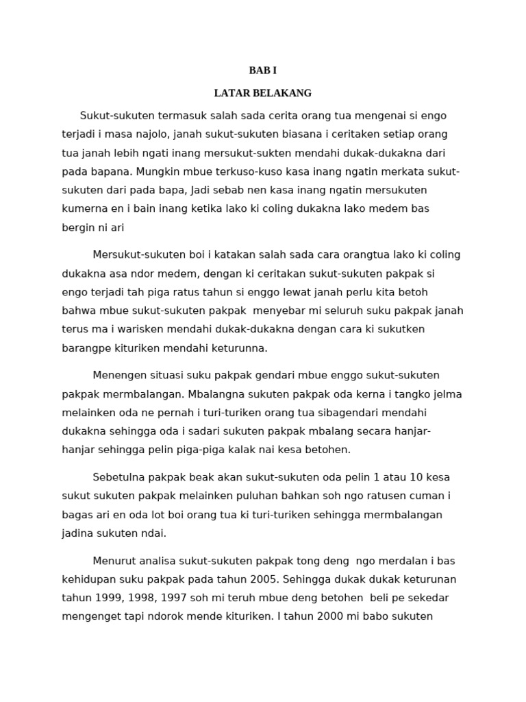 Batu Sumbang Hairul | PDF