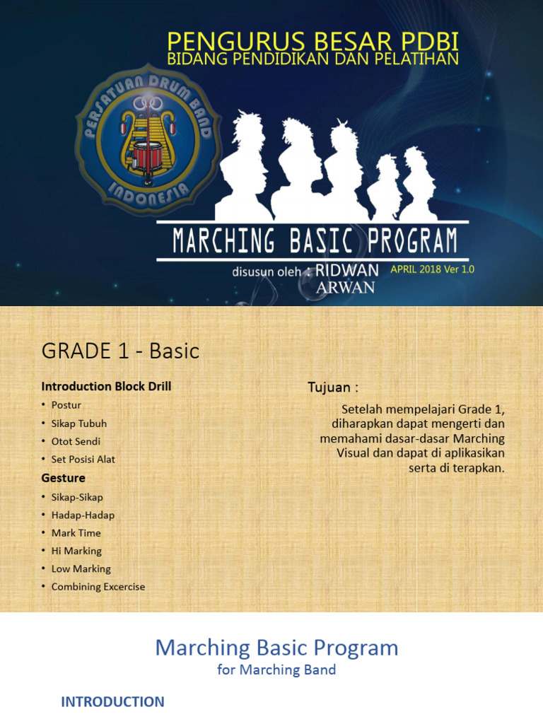 MARCHING VISUAL PROGRAM | PDF