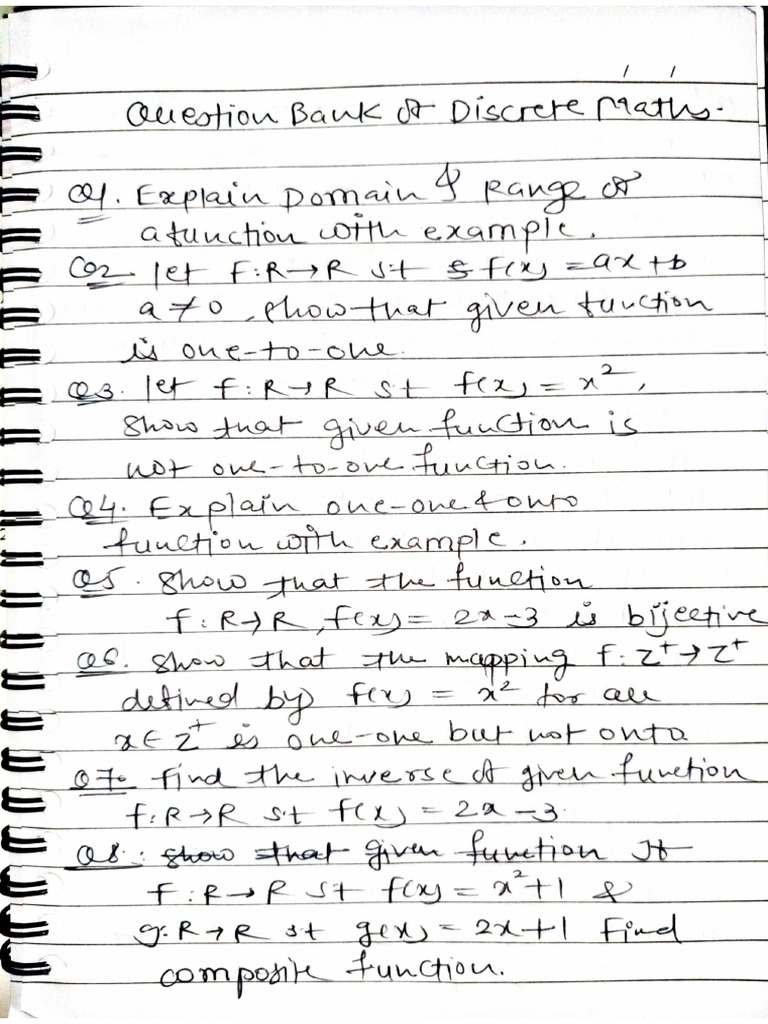 QB of Discrete Mathematics | PDF