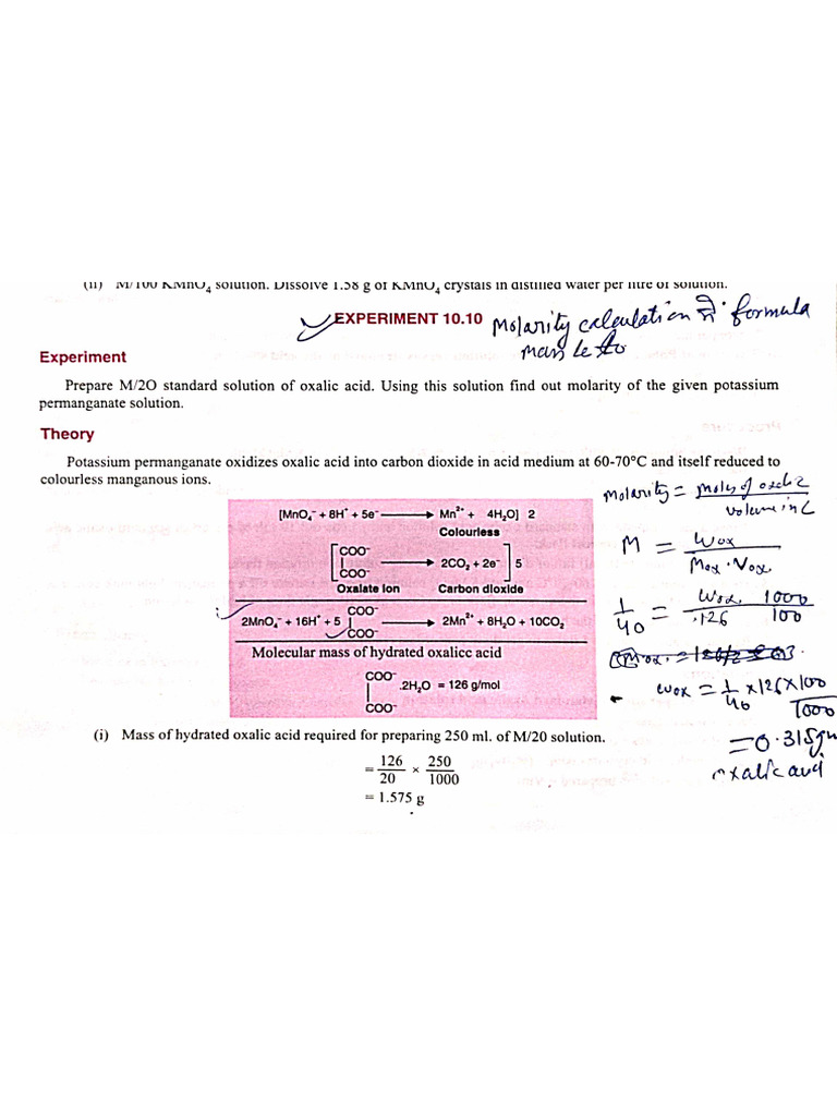 Titration Reading 1 | PDF