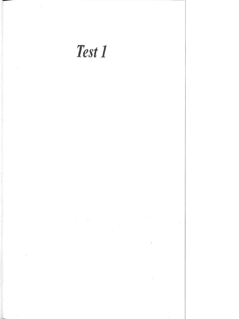 B2 First First Cambridge Exam FCE 1 | PDF