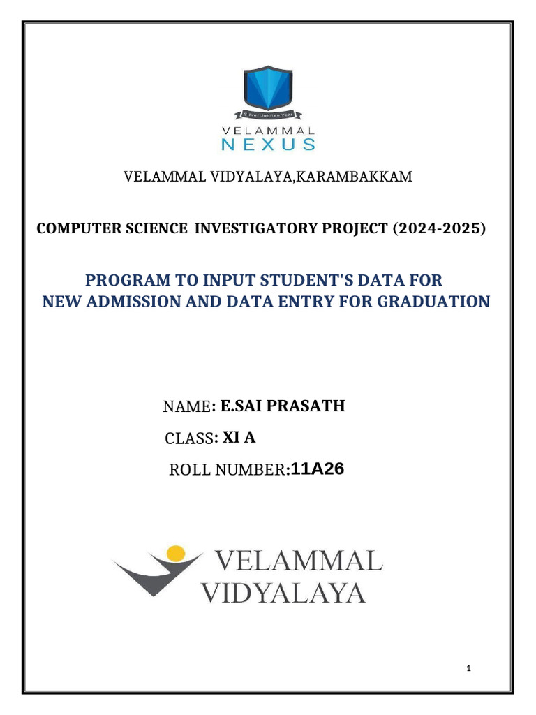 COMPUTER PROJECT FINAL | PDF | Mobile App | Databases COMPUTER PROJECT FINAL | PDF | Mobile App | Databases