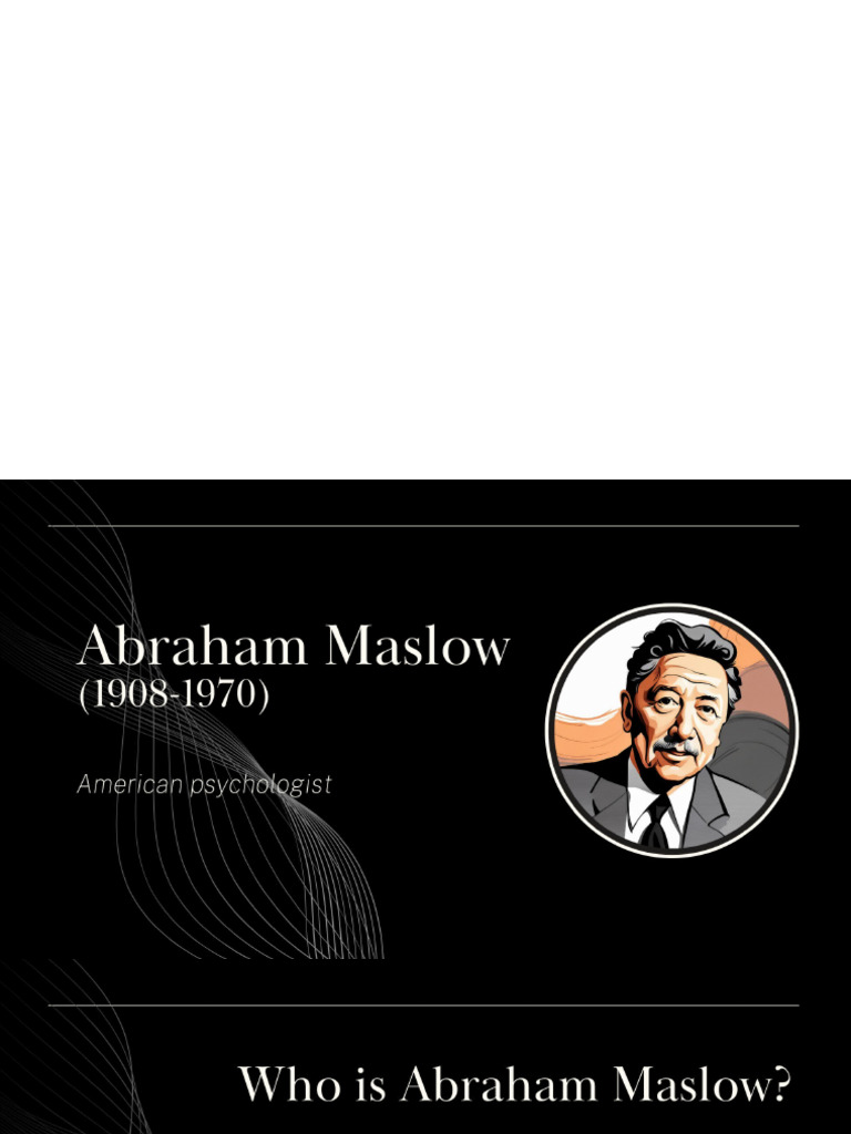 Self-Actualization & Maslow Case Study | PDF | Self Esteem | Cognition