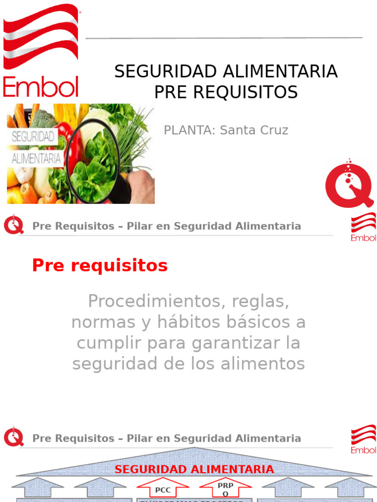 PRP - Seguridad Alimentaria 2024 | PDF | Seguridad alimenticia | Alimentos