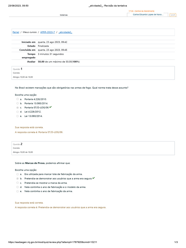Atividade2 - Revisão Da Tentativa | PDF
