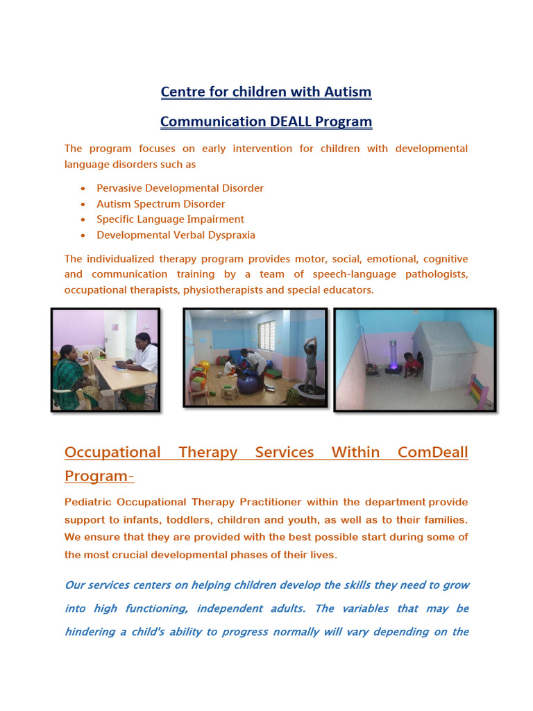 COMDEALL | PDF | Occupational Therapy | Psychotherapy