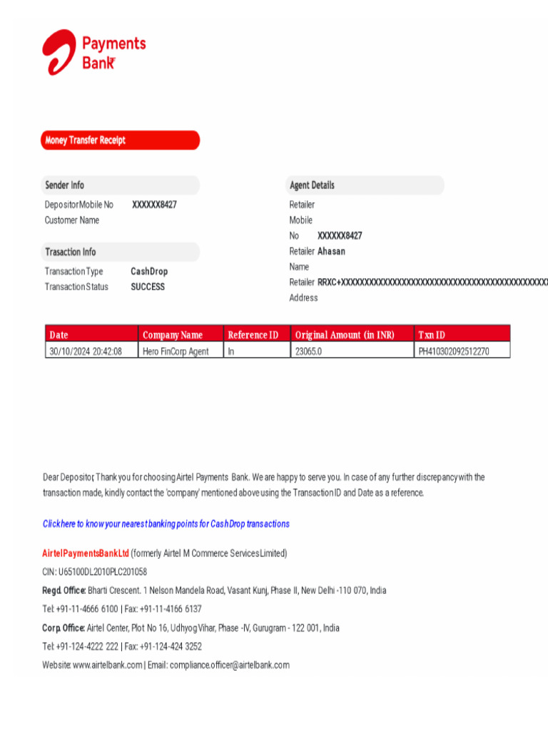 Reciept | PDF