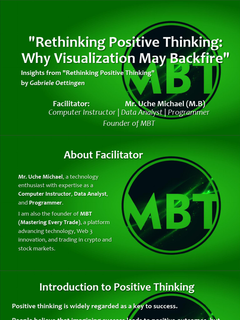 Rethinking Positive Thinking | PDF | Optimism | Thought