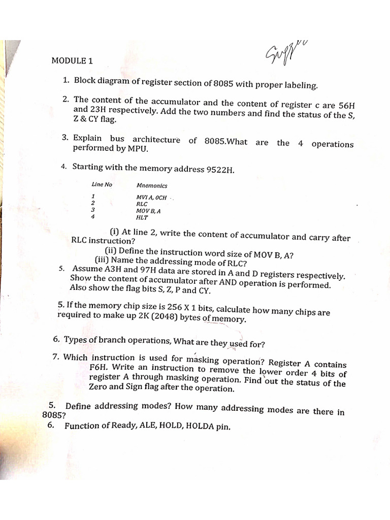 Microprocessor Suggestions | PDF