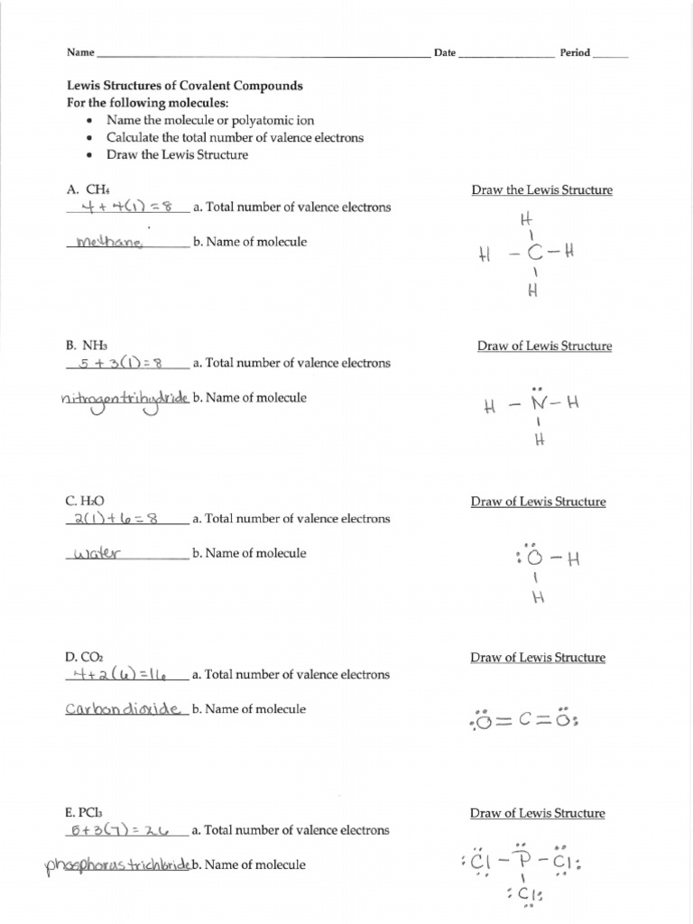 Lewis Structures AK | PDF