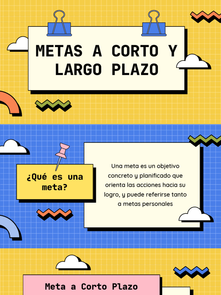 Sesion 5 Metas a Corto y Largo Plazo | PDF | Objetivo | Sicología