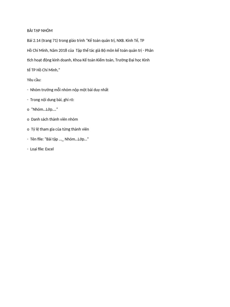 BT Nhom Chuong 2 | PDF