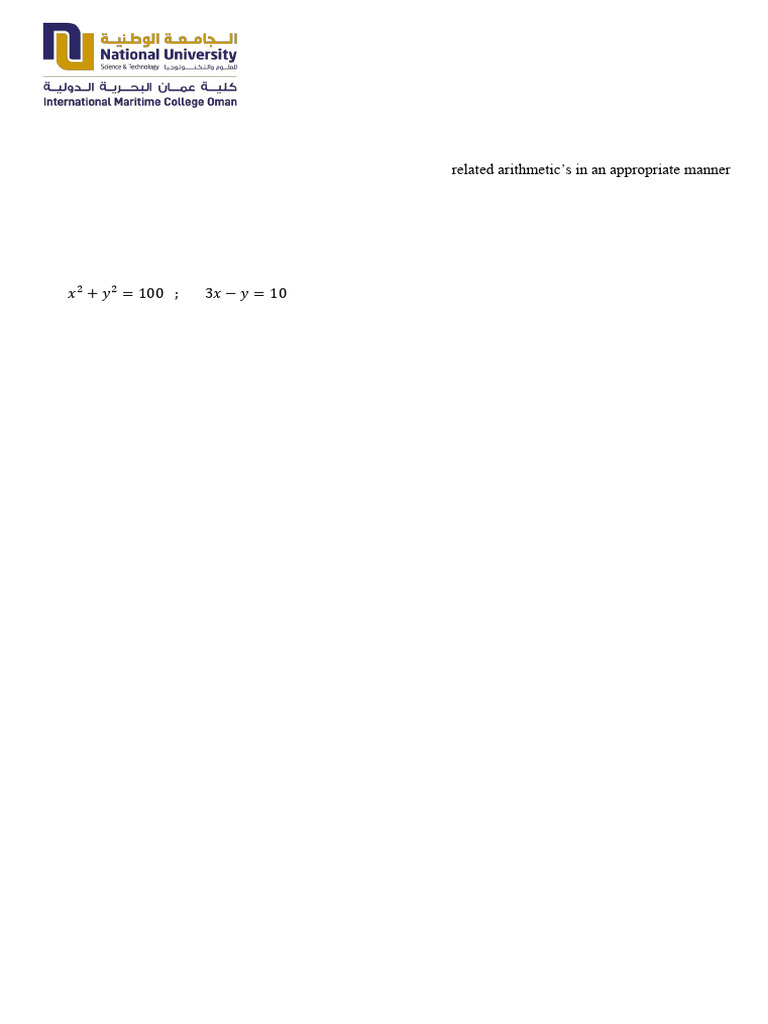 System of Non-Linear Equations (Week 1) | PDF | Nonlinear System ...