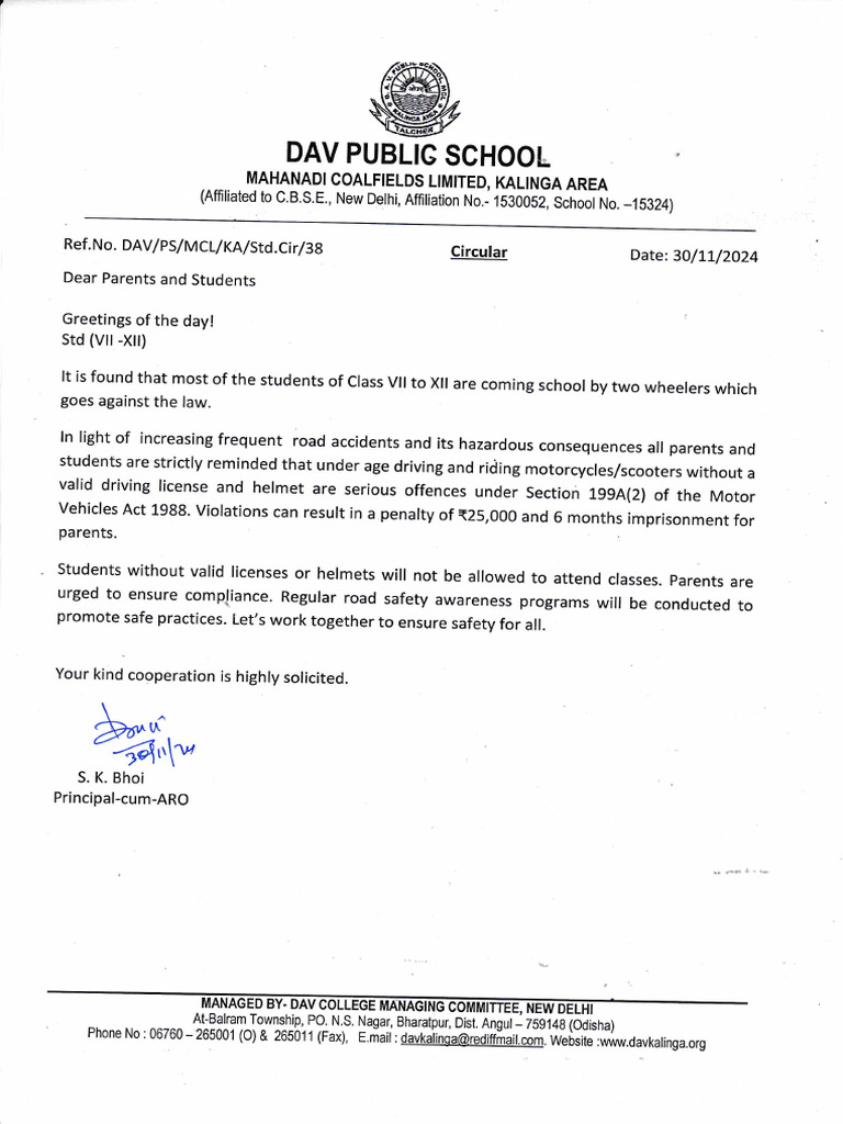 Student Circular | PDF