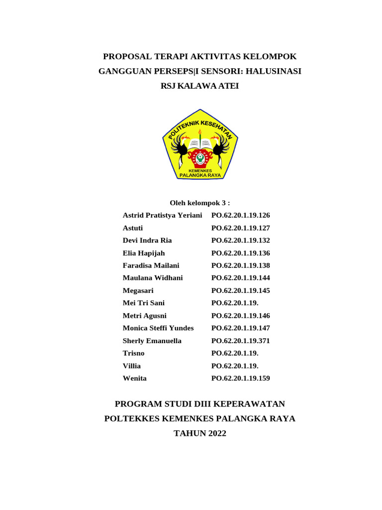 Proposal TAK Kelompok 3 | PDF