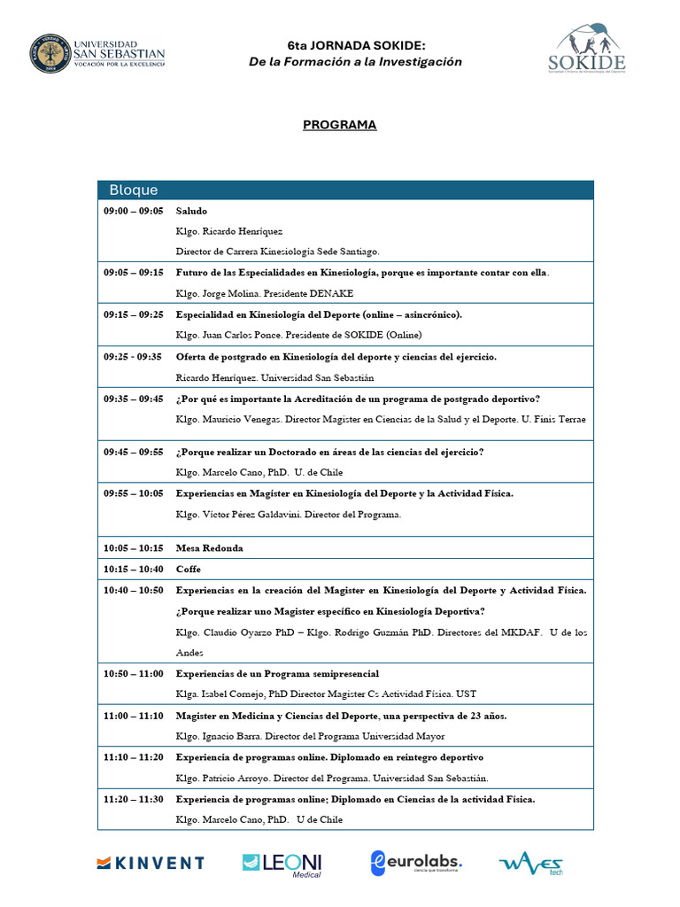 Programa Actualizado Final 07 Dic | PDF | Aptitud física