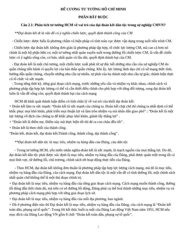 PHẦN BẮT BUỘC 1 TTHCM | PDF