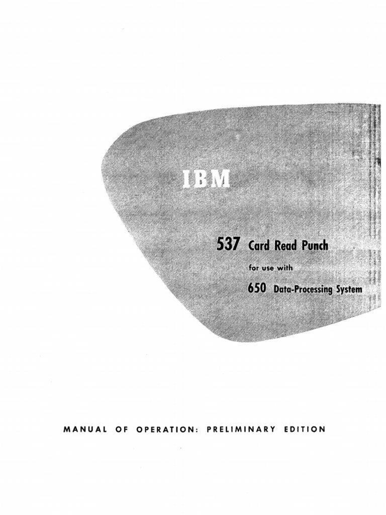 Ibm 22-6315-0 | PDF