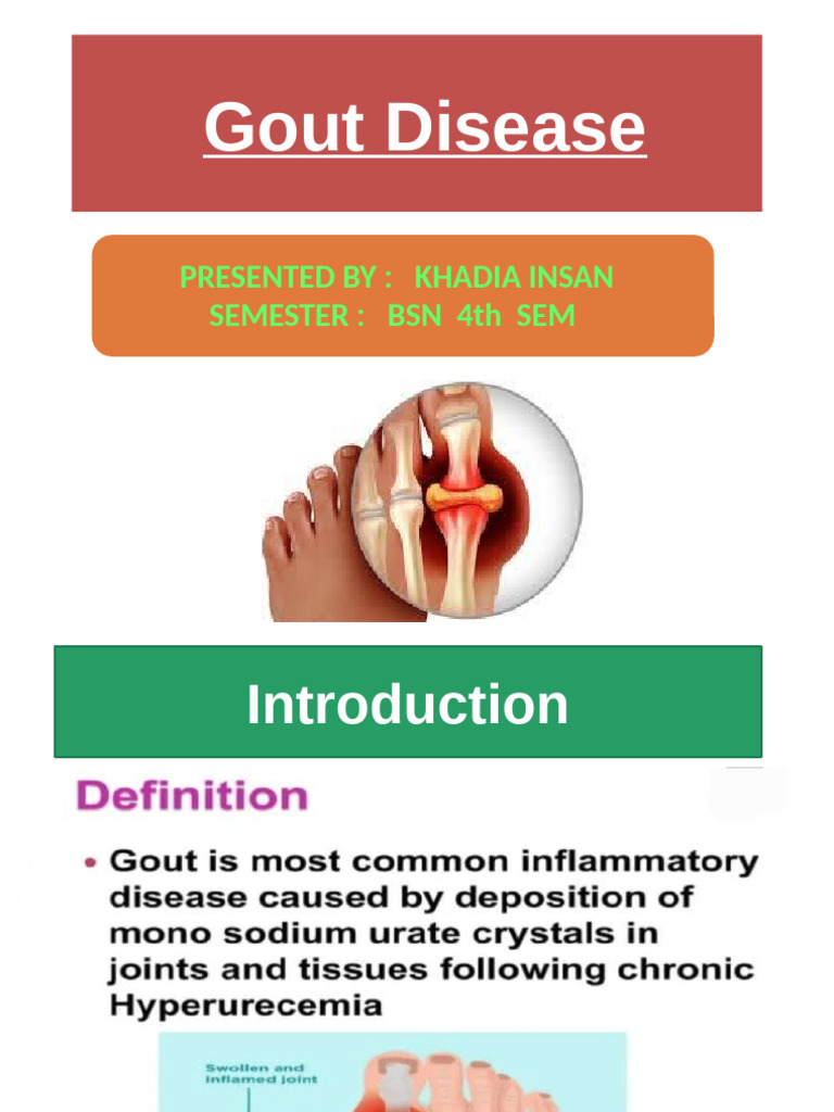 Gout Disease-HAdia Insan3 | PDF | Gout | Clinical Medicine