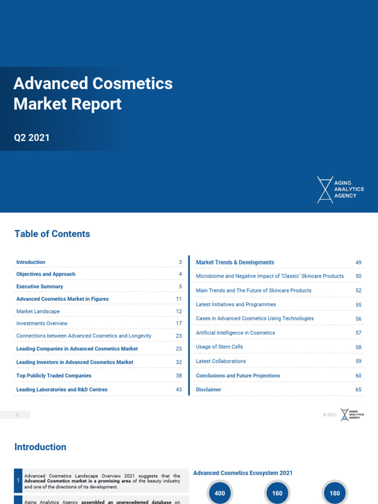 Advanced Cosmetics Market Report | PDF | Cosmetics | Ageing