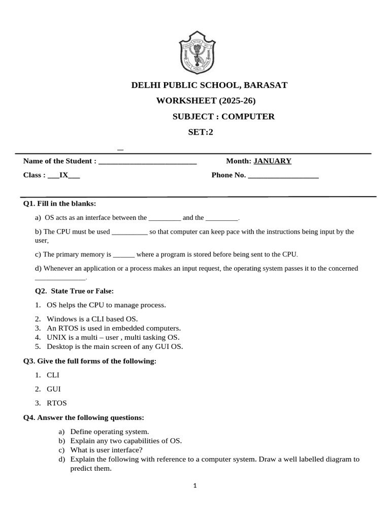 Worksheet2 IX 25 | PDF